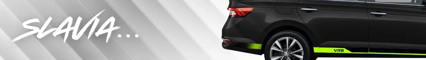 Skoda Slavia Vinyl Graphics & Wraps - Graphics & Partial X Series | IDE ...