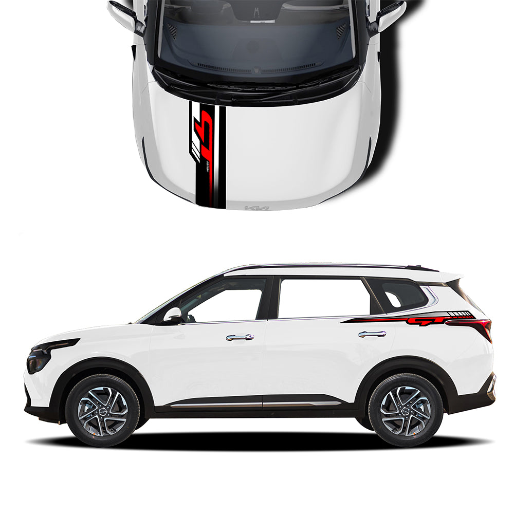 IDE GRAPHICS SERIES - GT Edition for KIA Carens (Glacier White Pearl ...