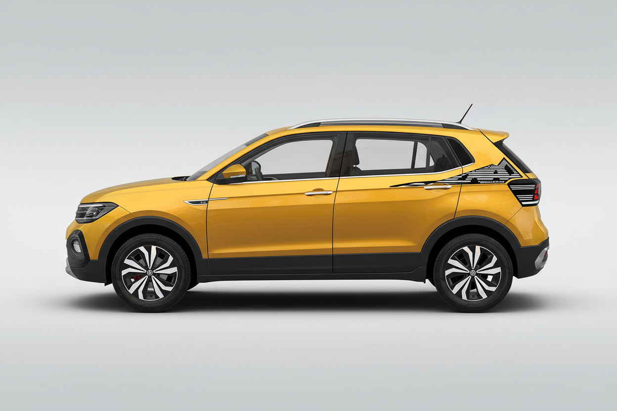 IDE GRAPHICS SERIES - Nomad Edition for Volkswagen Taigun (Curcuma Yel ...