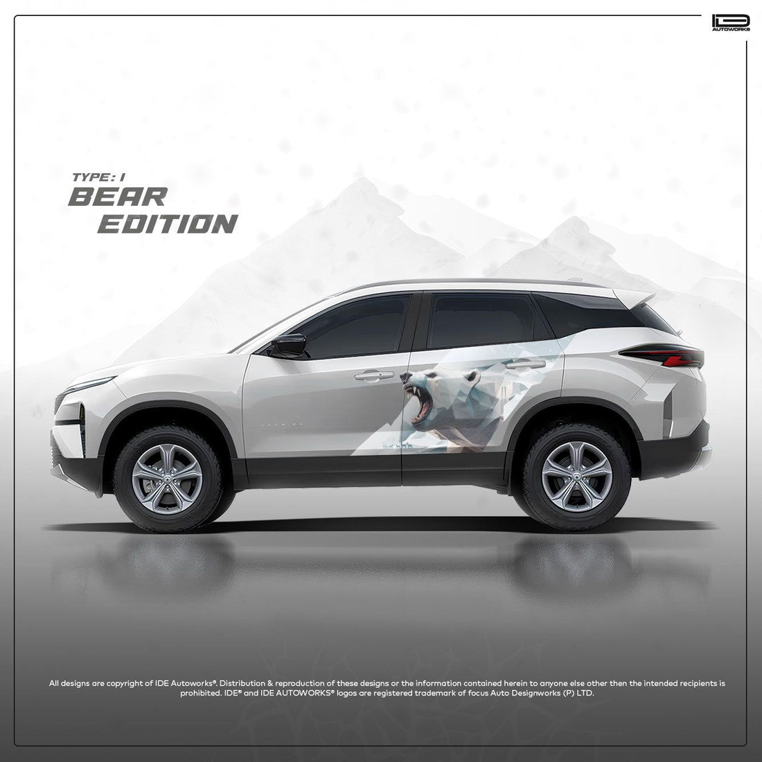 Bear Edition Graphics for Tata Harrier | IDE Partial X Series– Focus ...