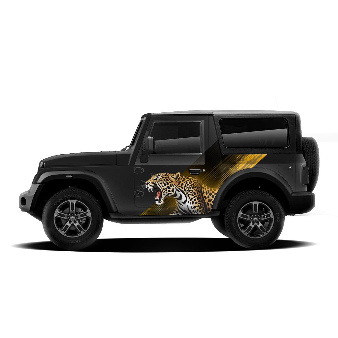 IDE PARTIAL X SERIES - Leopard Edition for Mahindra Thar (Stealth Blac ...